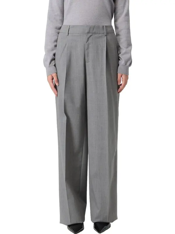 PT TORINO Wide Leg Trousers - Grey