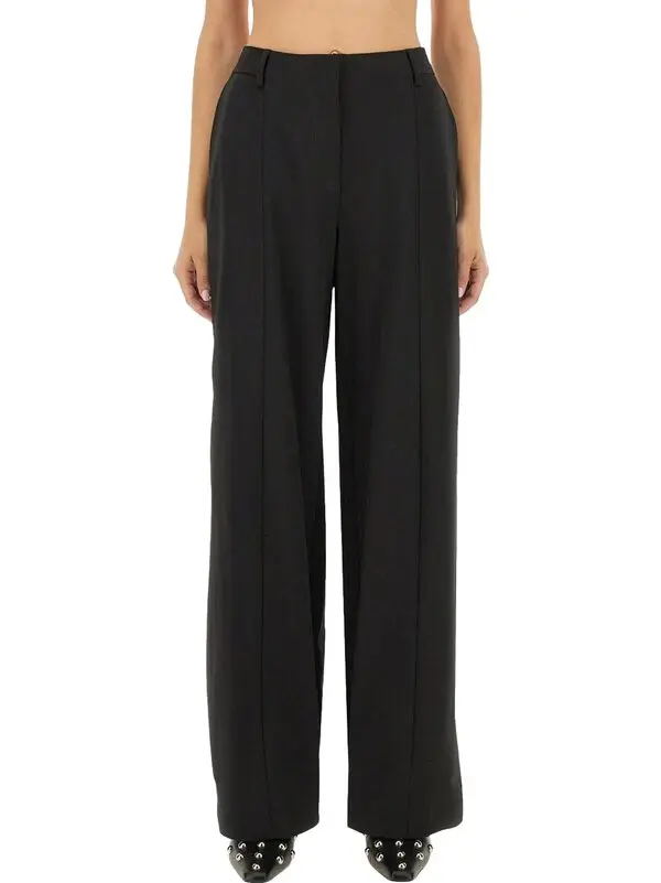 JEAN PAUL GAULTIER Wide Leg Trousers - Black