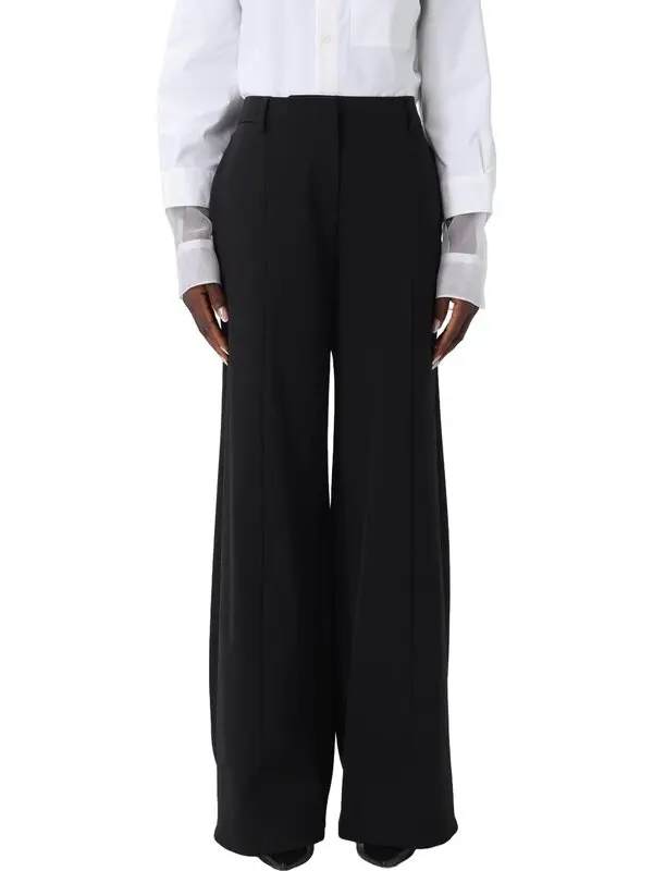 JEAN PAUL GAULTIER Wide Leg Trousers - Black