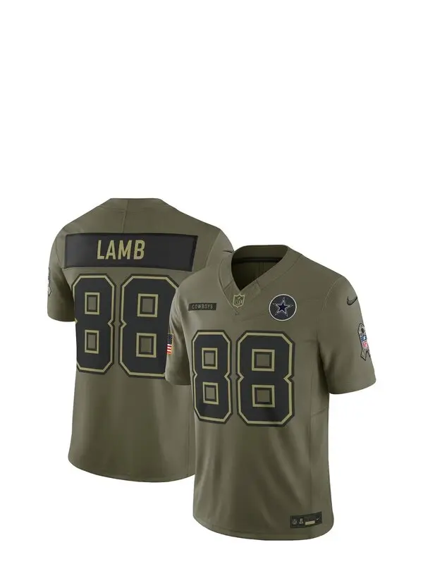 Nike Ceedee Lamb Dallas Cowboys 2025 Salute To Service Limited Jersey - Olive