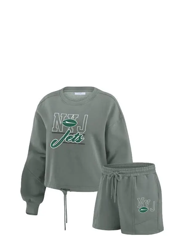 WEAR BY ERIN ANDREWS New York Jets Lounge Set - Green