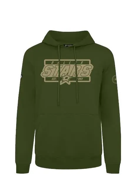 LEVELWEAR Dallas Stars Podium Pullover Hoodie - Olive