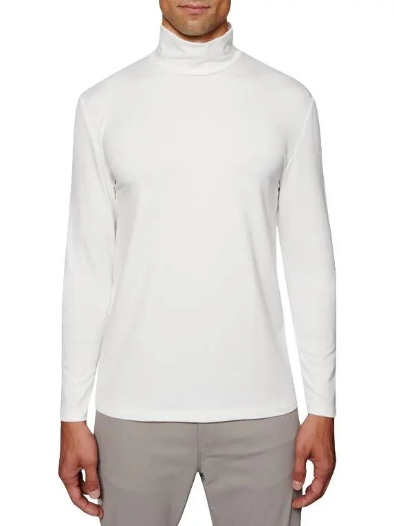 CON.STRUCT Mock Neck Long Sleeve Shirt - White