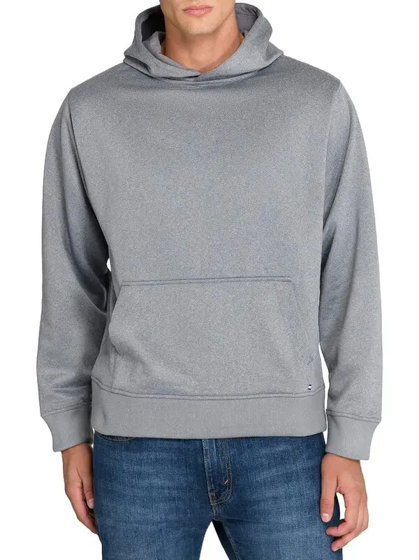 CON.STRUCT Solid Cross-dyed Fleece Hoodie - Grey
