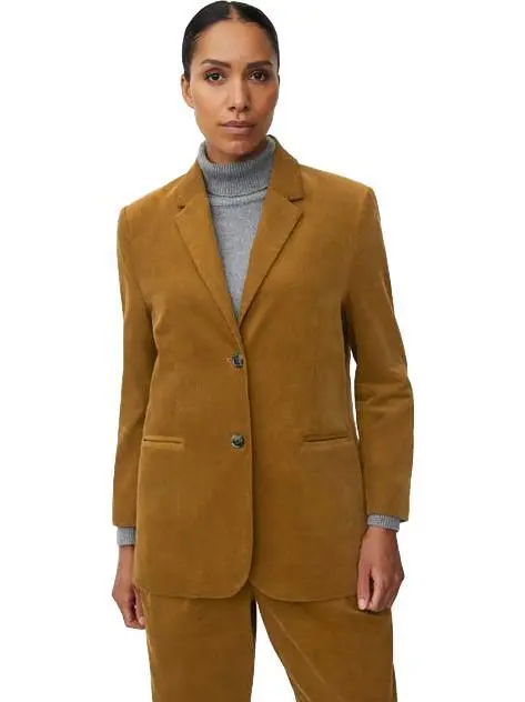 MASAI COPENHAGEN Majaxi Long Sleeve Corduroy Blazer - Breen