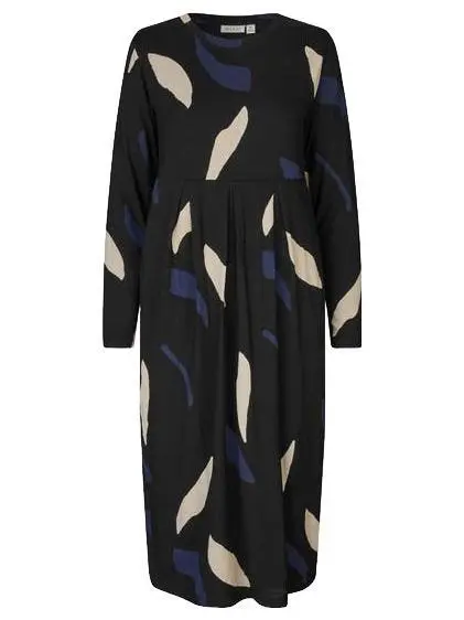 MASAI COPENHAGEN Manamo Long Sleeve Tulip Dress - Navy Blazer