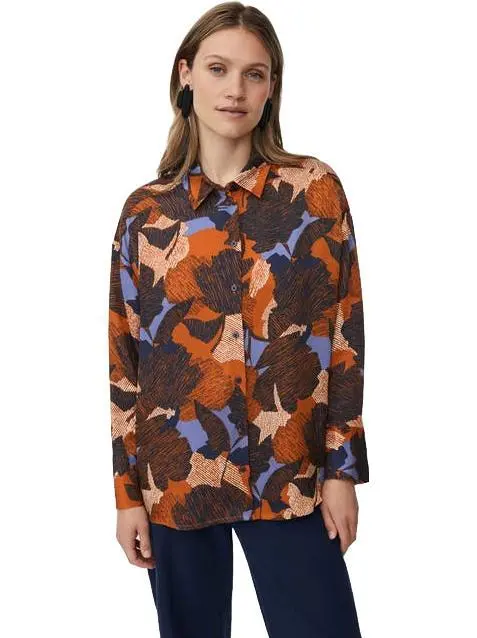 MASAI COPENHAGEN Maifo Long Sleeve Collared Shirt - Autumnal