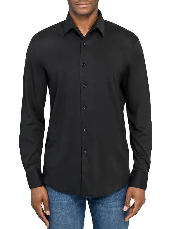 BROOKLYN BRIGADE Solid Knit Long Sleeve Basic - Black