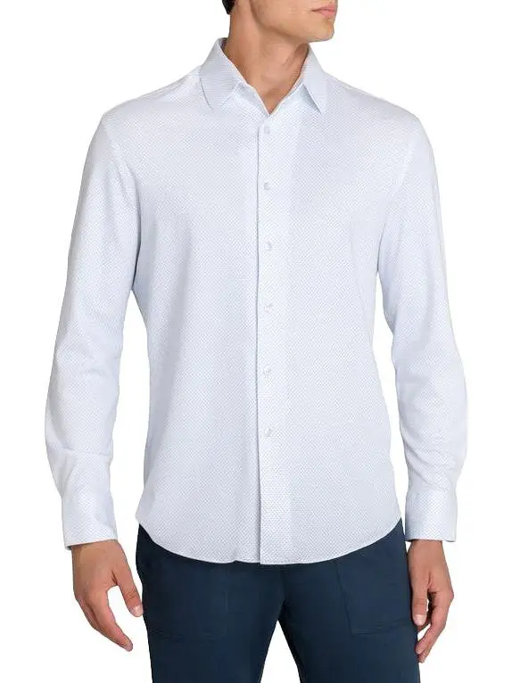 BROOKLYN BRIGADE Solid Knit Long Sleeve Basic - White/blue
