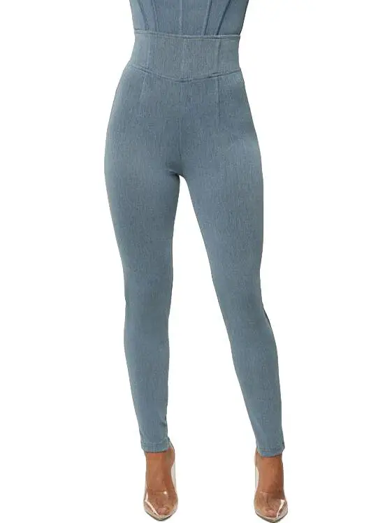 JLUXLABEL Ultra High-waist Skinny Jeans - Denim