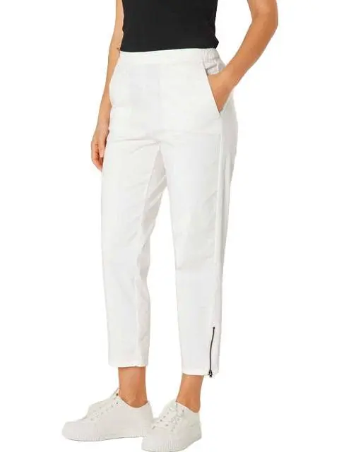 MASAI COPENHAGEN Mapadme Elastic Waist Cropped Pants - Cream