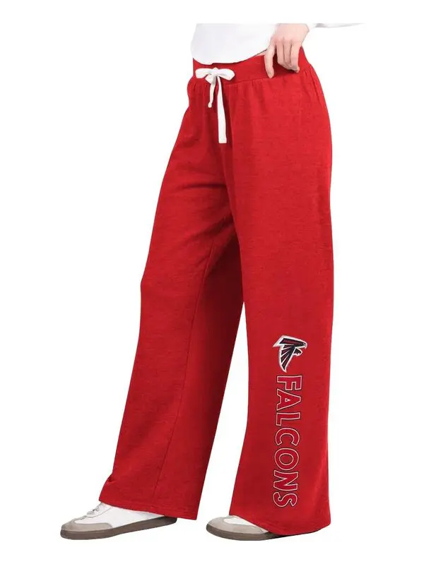 G-III 4HER BY CARL BANKS Atlanta Falcons Wide Leg Sweatpants - Red