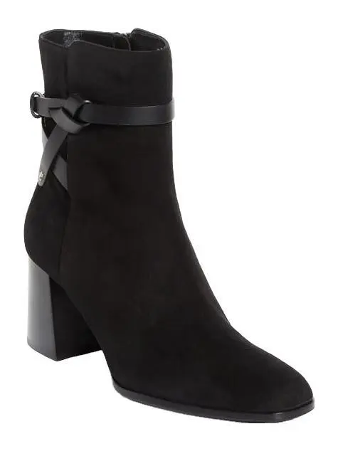 JIMMY CHOO Lawton Suede Ankle Boots - Black/black