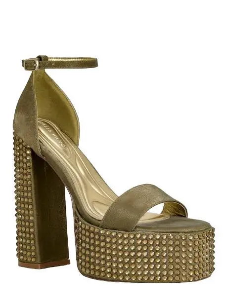 AZALEA WANG Wilma Platform Sandals - Bronze