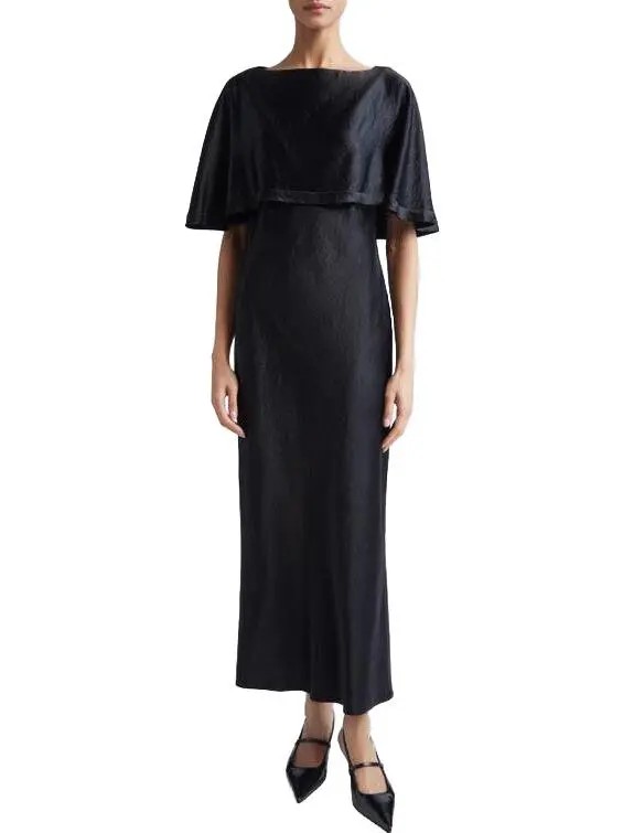 JASON WU Cape Overlay Gown - Black