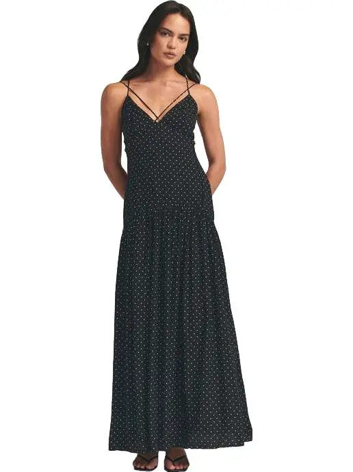 ST MRLO Paris Maxi Dress - Black Base Spot