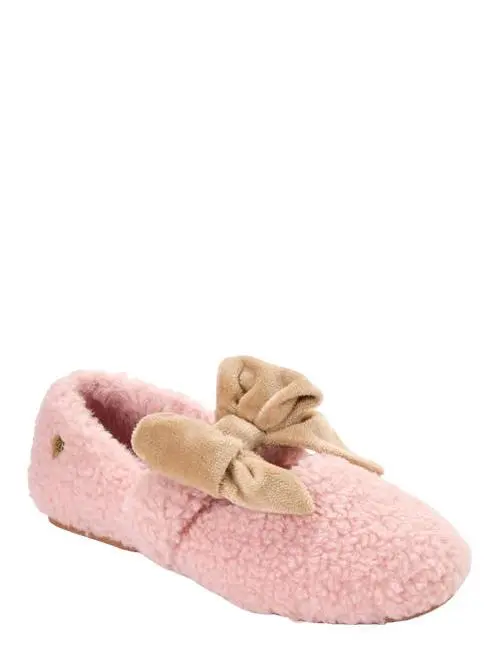 DEARFOAMS Maryjane Luxe Teddy Slippers - Pink