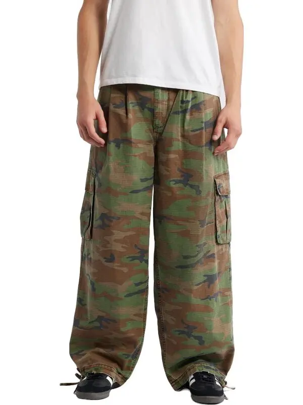 ELWOOD Baggy Camouflage Cargo Pants - Camo