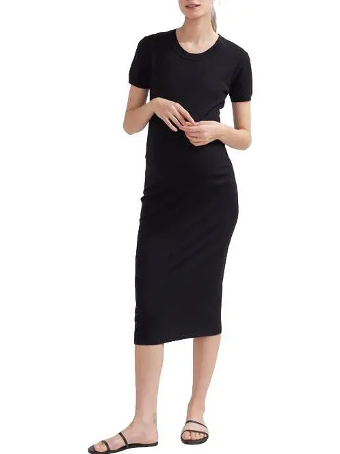 Hatch Softsculpt Knit Eliza Midi Dress - Black