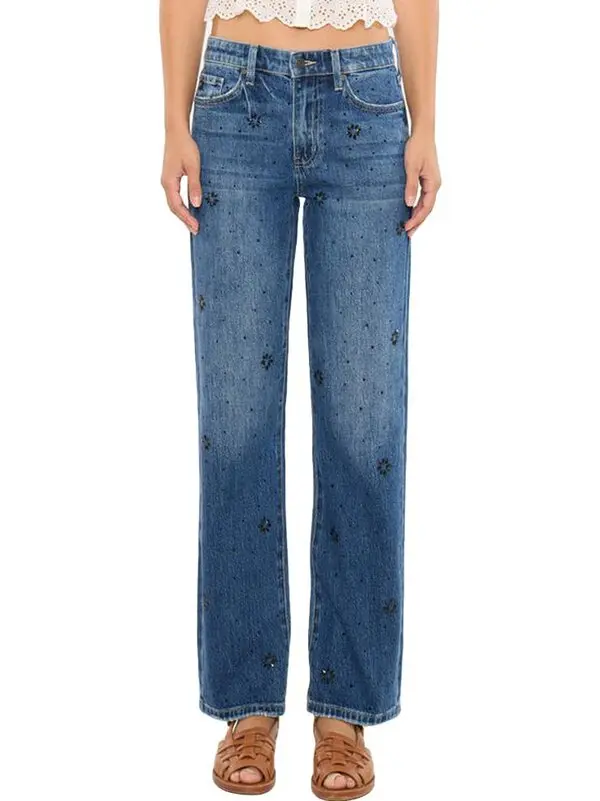 KANCAN Renata High-rise Straight Jeans - Dark Wash