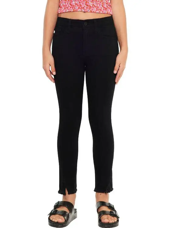 KANCAN High-rise Ankle Skinny Jeans - Black