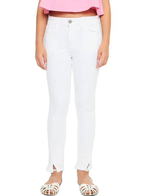 KANCAN Rocket High Rise Ankle Skinny Jeans - White