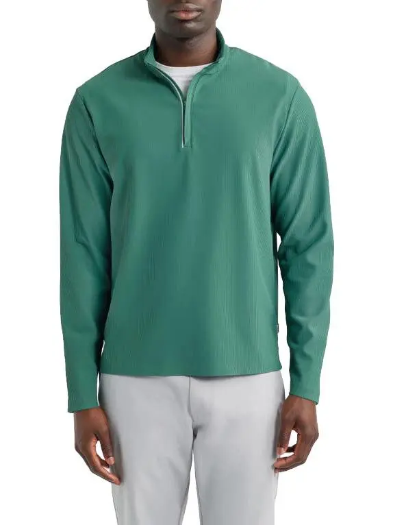 Johnnie-o Hoppin Rib Quarter Zip - Zest