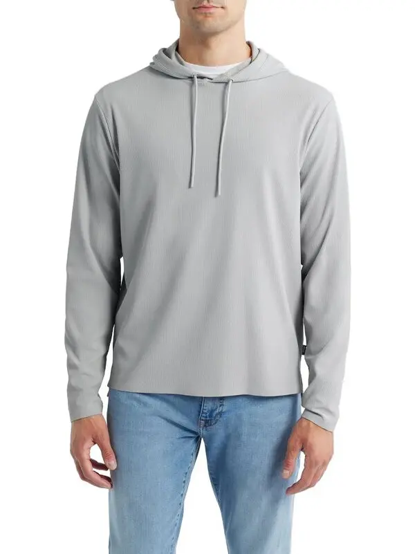Johnnie-o Hoppin Ribbed Hoodie - Seal