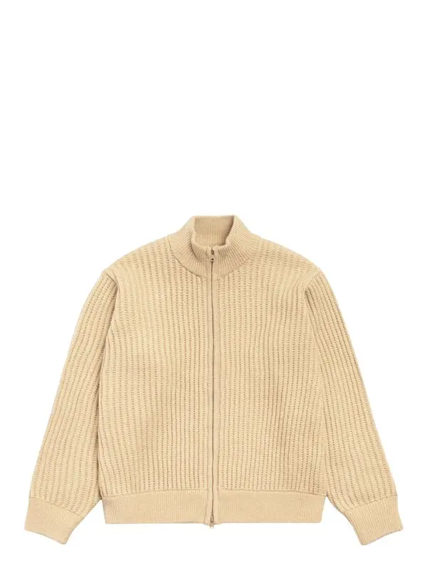 StÜssy Patch Zip Sweater - Tan