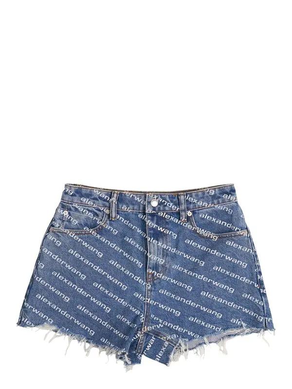 Alexander Wang Bite Denim Shorts - Blue