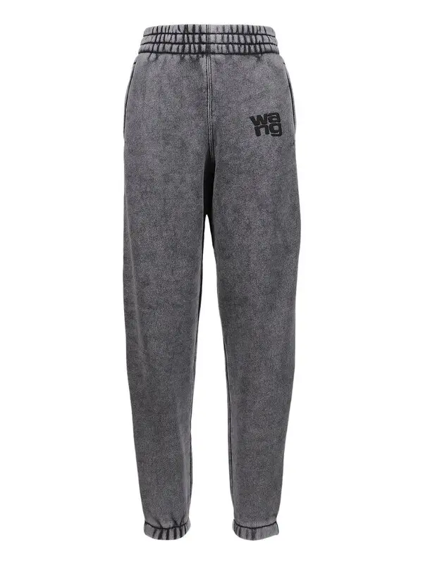 Alexander Wang Essential Terry Classic Puff Paint Logo Sweatpants - Grey