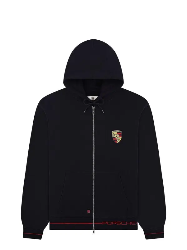Aimé Leon Dore X Porsche Full-zip Hoodie - Black