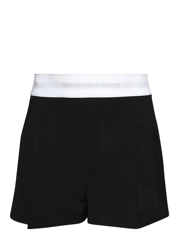Alexander Wang High-waisted Pleated Short - Black