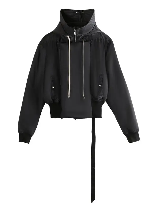 Rick Owens Cropped Alice Parka - Black