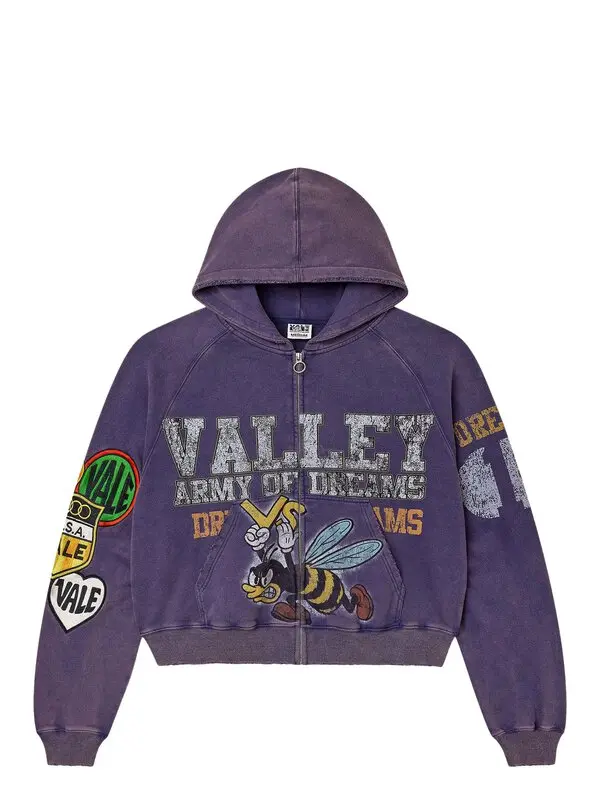 VALE FOREVER Army Zip-up - Purple