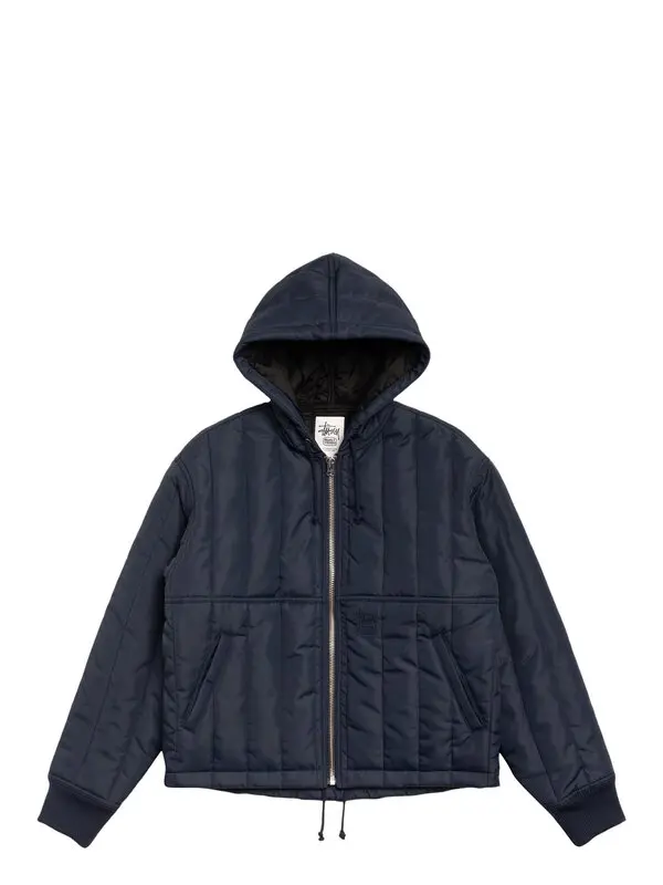 StÜssy Quilted Nylon Work Jacket - Blue