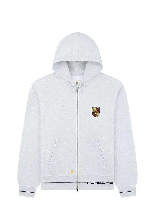 Aimé Leon Dore X Porsche Full-zip Hoodie - Silver