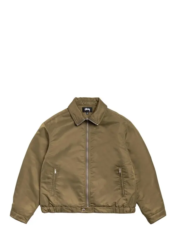 StÜssy Pile Lined Zip Jacket - Green