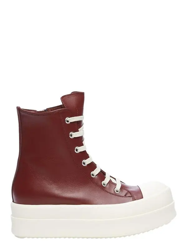 Rick Owens Lido Mega Bumper High-top Sneakers - Red
