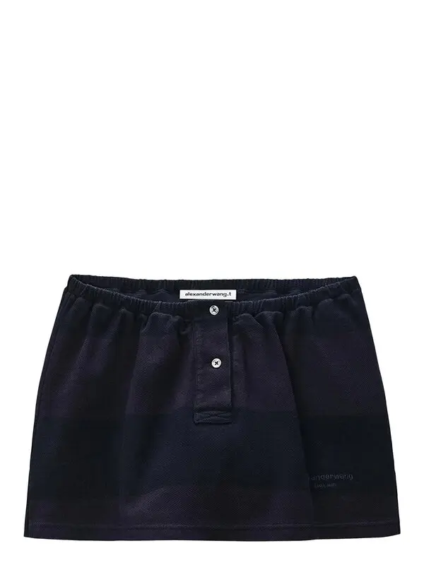 Alexander Wang Mini Deconstructed Polo Skort - Black