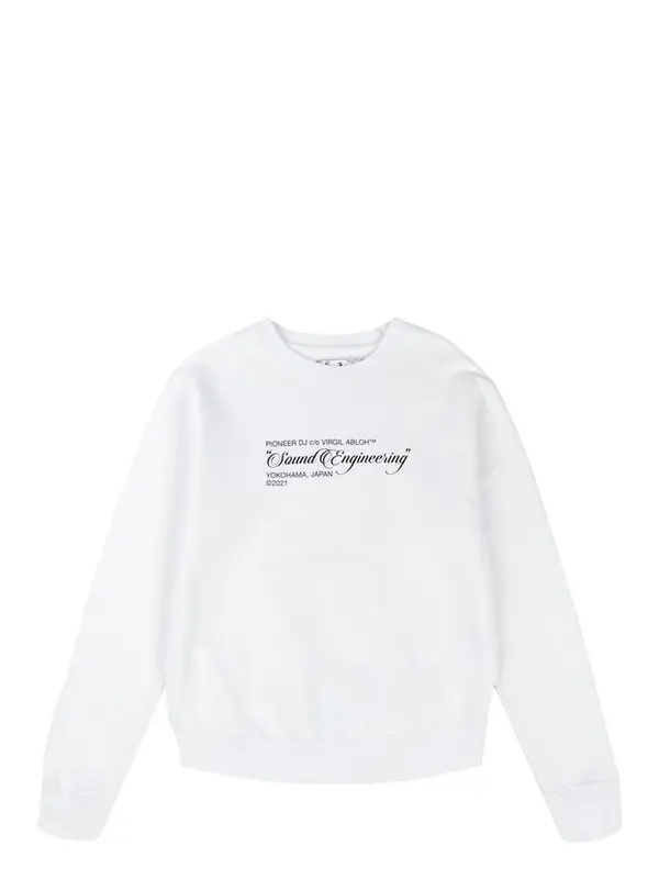 Off-White X Pioneer Sound Engineering Crewneck - White