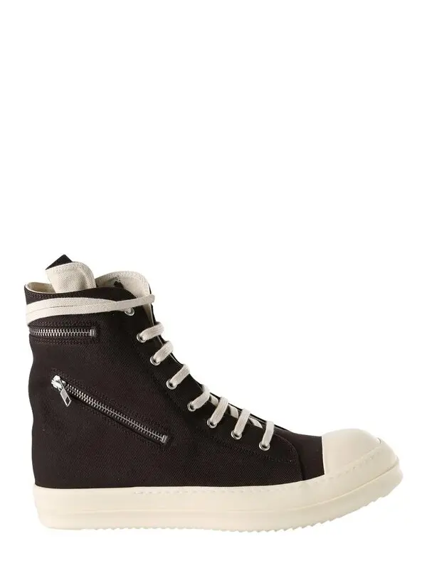 Rick Owens Scarpe Cargo High-top Sneakers - Black