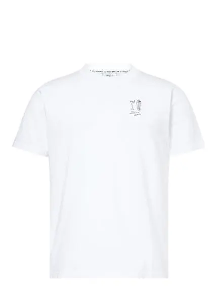 PERCIVAL Mixologist Graphic-print Cotton T-shirt - White