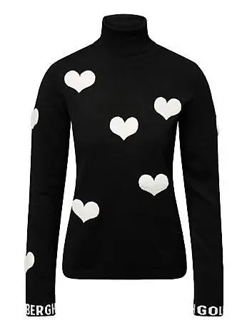 Goldbergh Bacio Long-sleeve Knitted Wool-blend Jumper - 9008 Black/white