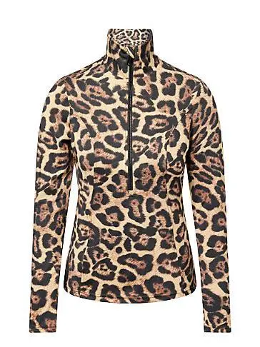 Goldbergh Leona Jaguar-print Stretch-jersey Ski Top - 7250 Jaguar
