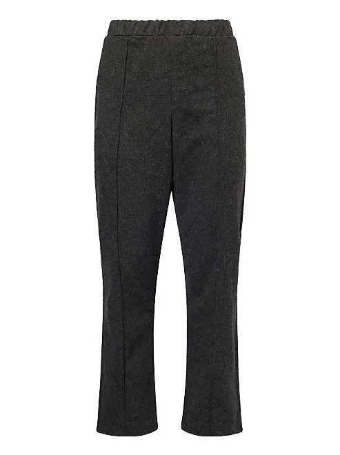 PERCIVAL Caxton Straight-leg Wool Blend Trousers - Black