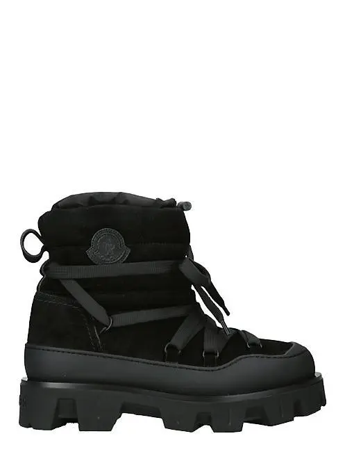 Moncler Peak Après Suede Ankle Boots - Black