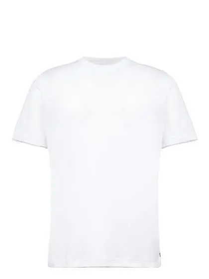 Eleventy Iconic Layered Cotton T-shirt - White, Melange Lt. Gray