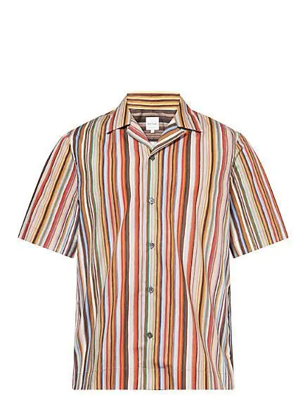 Paul Smith Stripes Short-sleeve Cotton Shirt - Multicolour
