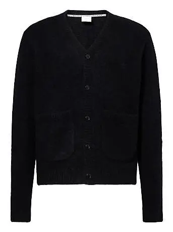PERCIVAL Mohair Wool Blend Cardigan - Black